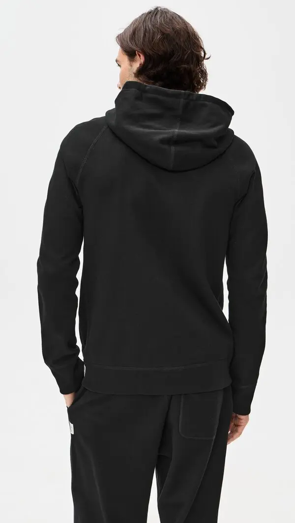 Reigning Champ Midweight Slim Zip Hoodie - Black