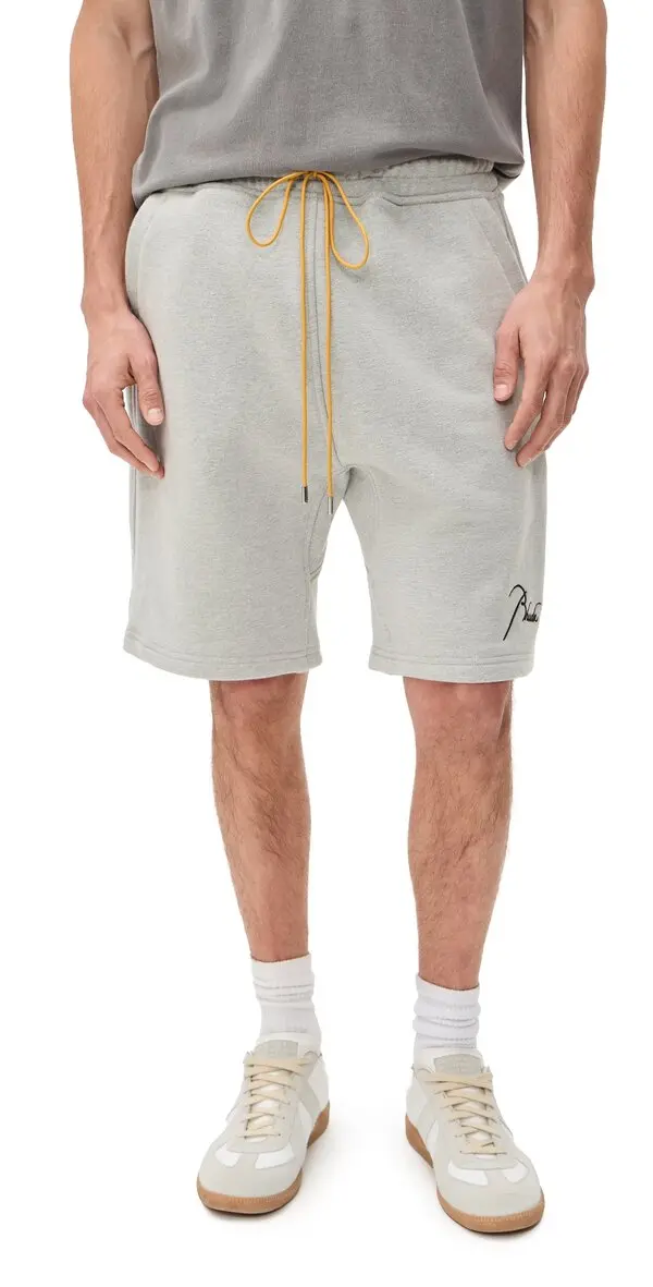 Rhude Classique Sweatshorts - Heather Grey/black