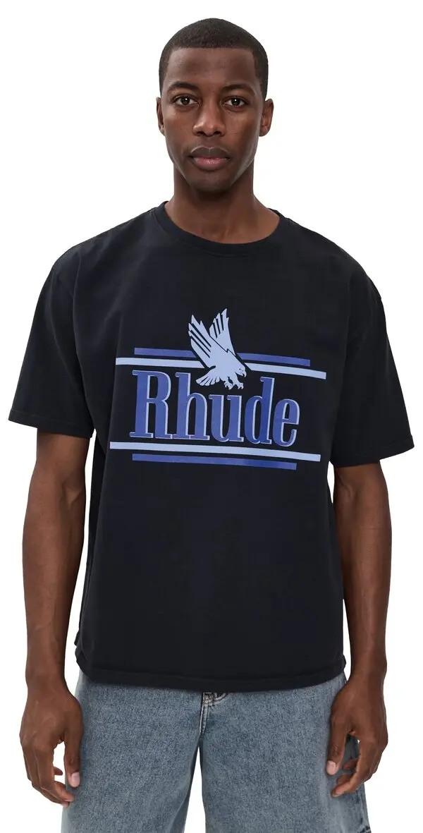 Rhude Rossa Tee - Vintage Black/blue