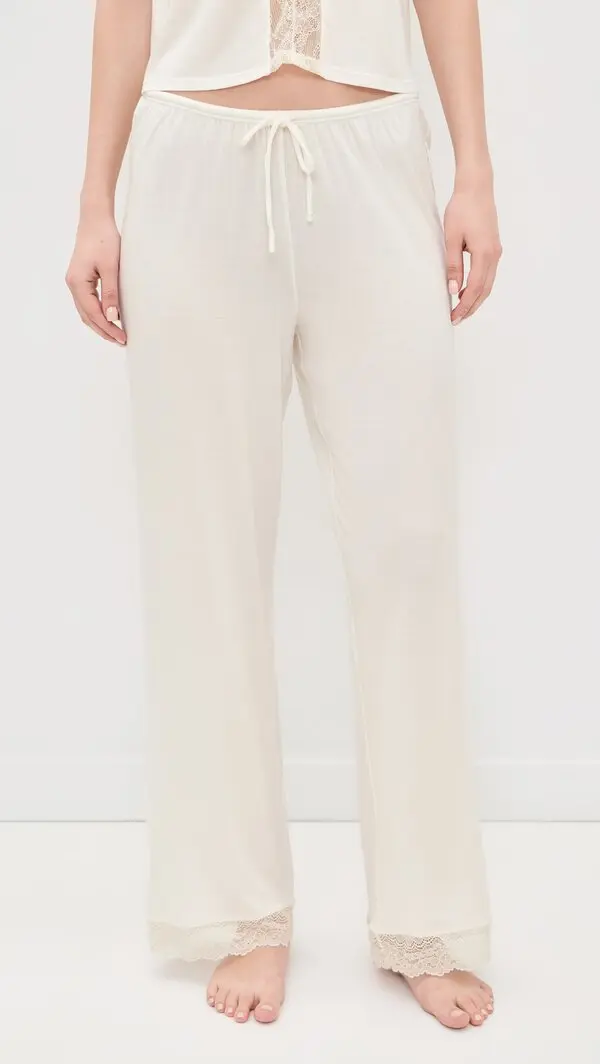 Eberjey Lara Cami Pants Pajama Set - Ivory