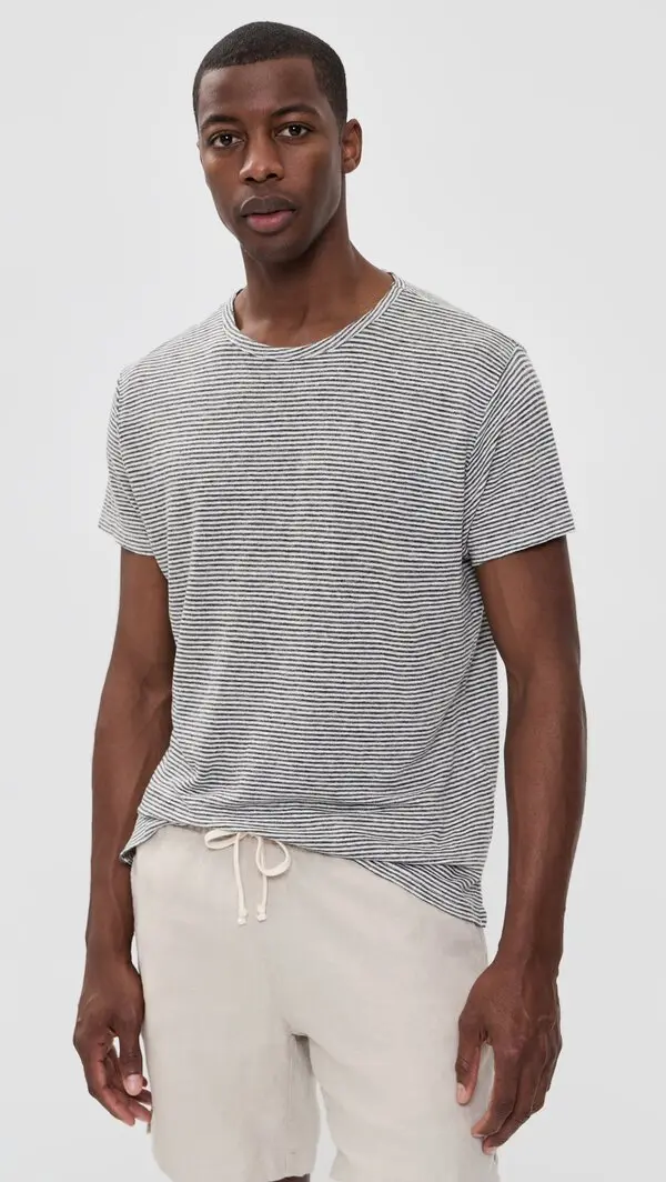 ALEX CRANE Linen Sun Tee - Lines