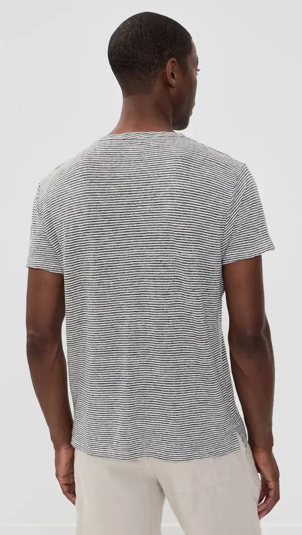 ALEX CRANE Linen Sun Tee - Lines