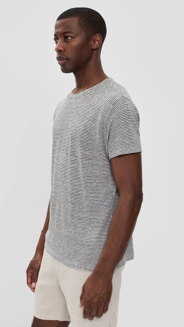ALEX CRANE Linen Sun Tee - Lines