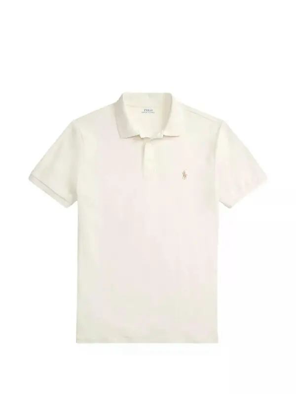 Polo Ralph Lauren Logo Embroidered Polo Shirt - White