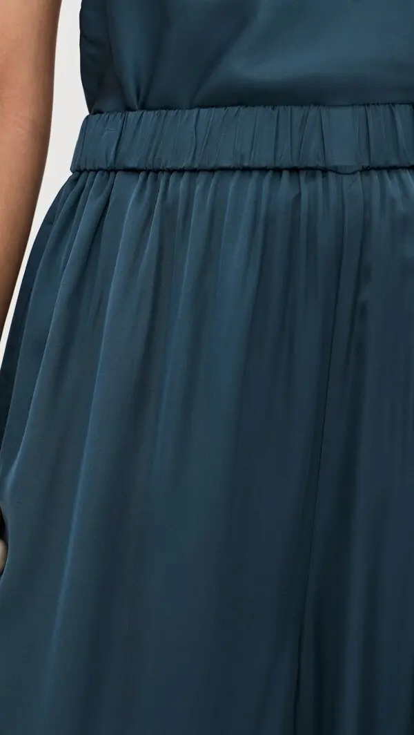 LE BOP Hunter Satin Balloon Pants - Navy