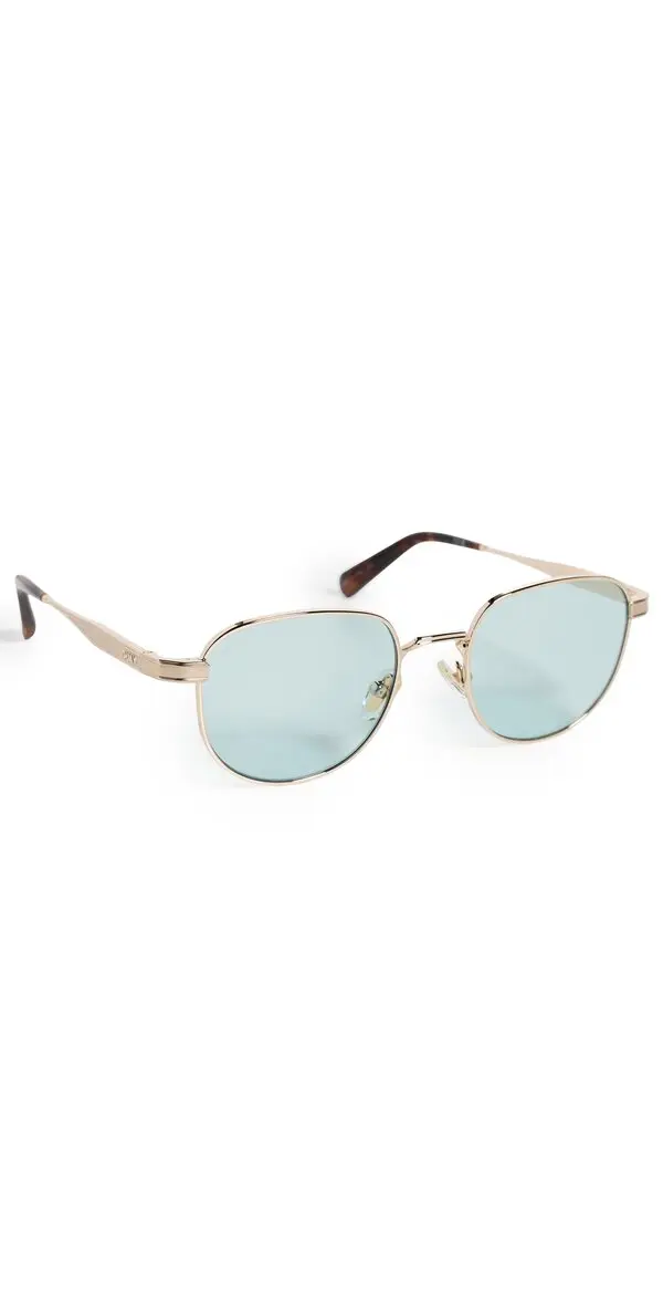 Quay Born Ready Sunglasses - Gold/aqua