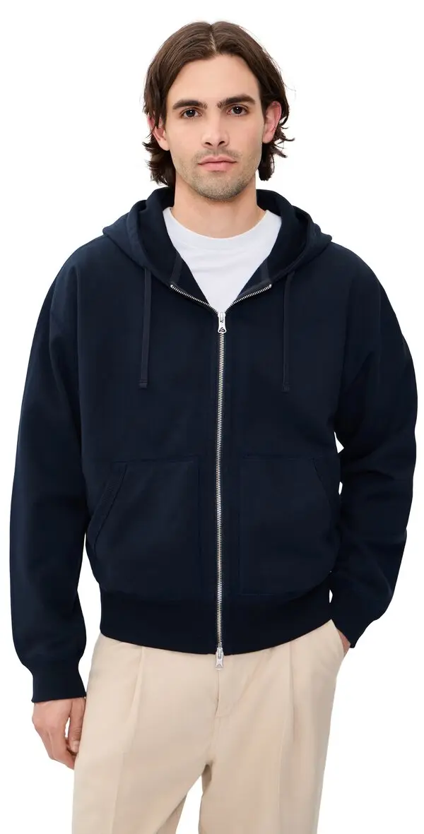 Reigning Champ Relaxed Zip-up Hoodie - Navy