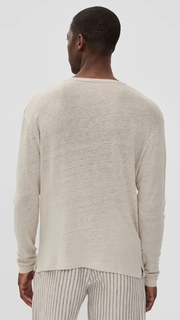 ALEX CRANE Linen Long Sleeve Sun Tee