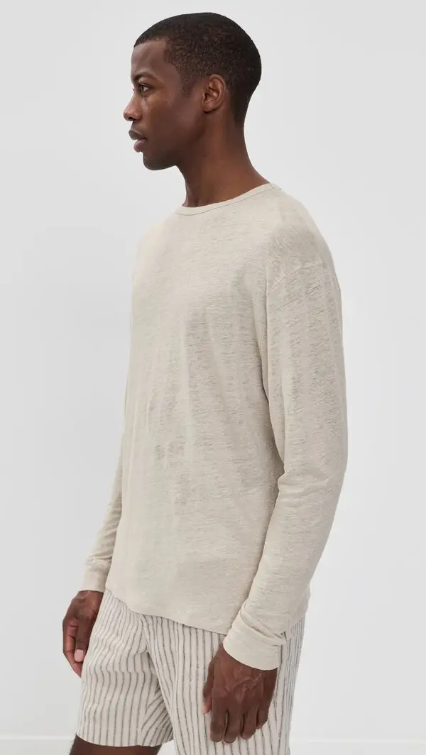 ALEX CRANE Linen Long Sleeve Sun Tee