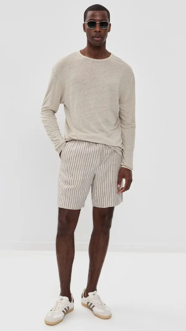 ALEX CRANE Linen Long Sleeve Sun Tee