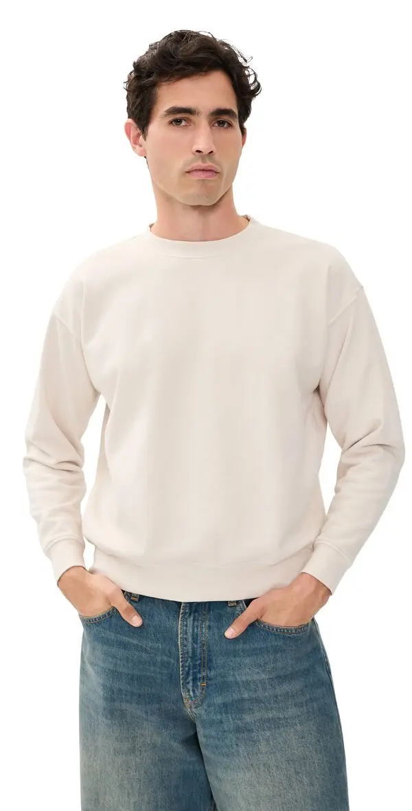 ASHER Kane Crew Neck Sweatshirt - Bone