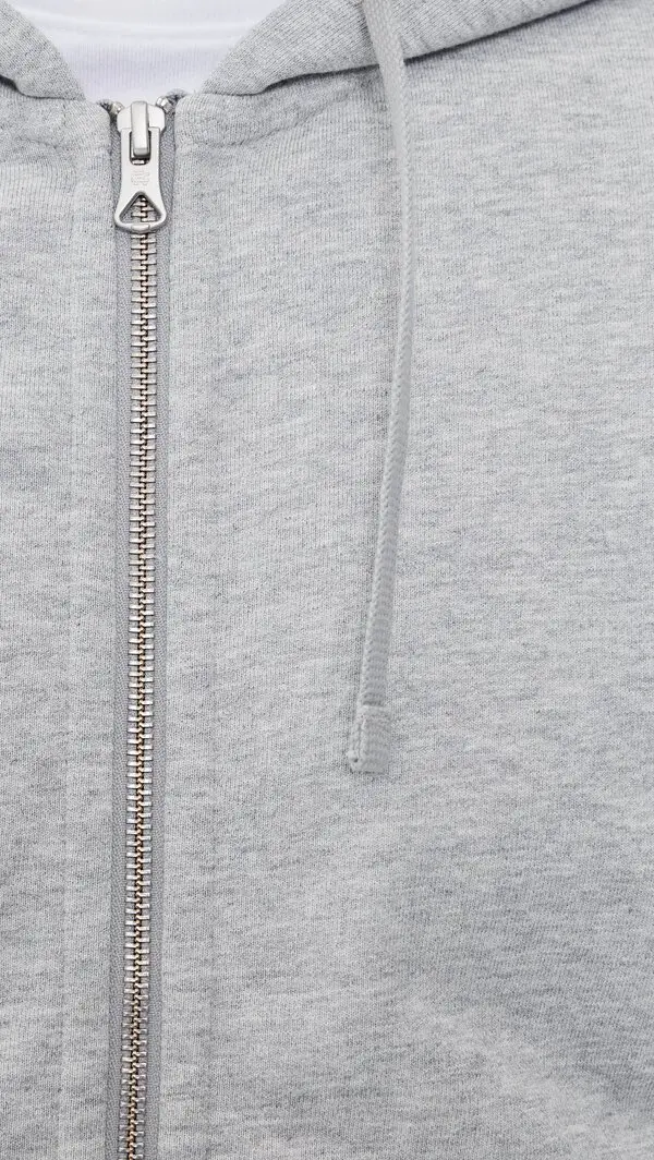 Reigning Champ Midweight Terry Slim Zip Hoodie - Hgrey