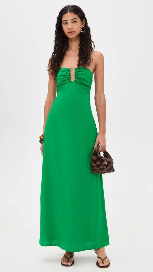 SEVEN WONDERS Martha Strapless Maxi Dress