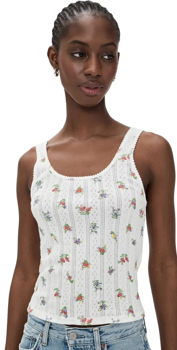 Alice + Olivia Daryn Tank Top - Floral Romance
