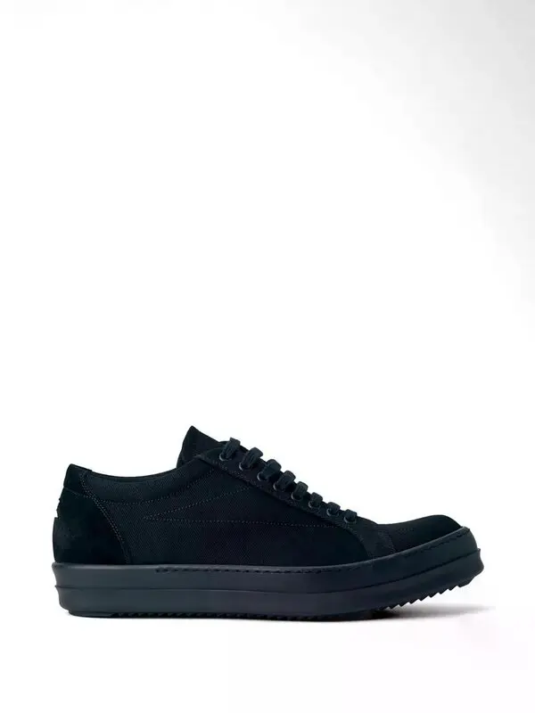 Rick Owens Lace-up Round-toe Sneakers - Black