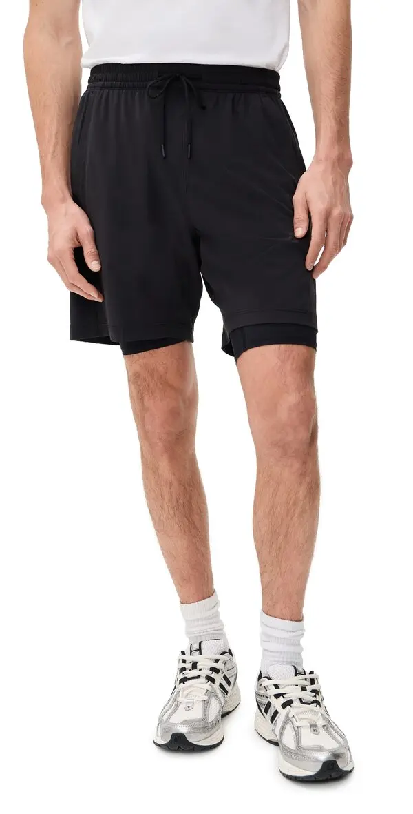Reigning Champ 4-way Stretch Nylon Standard Training Shorts - Black