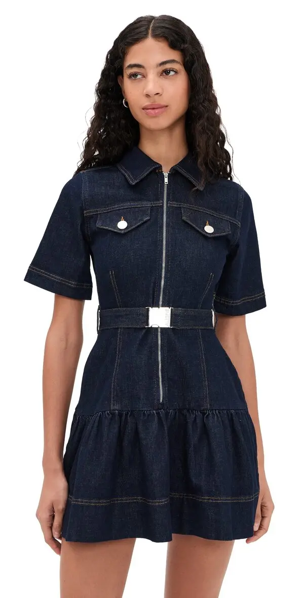 ALIGNE Amanda Denim Mini Dress - Indigo