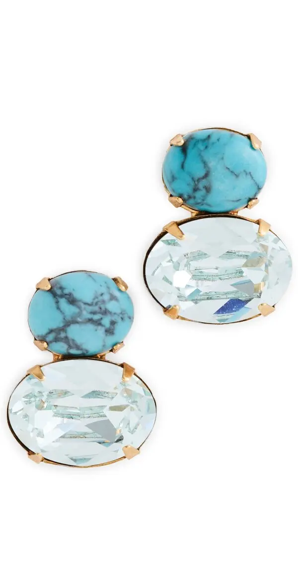 JENNIFER BEHR Yvette Earrings - Turquoise