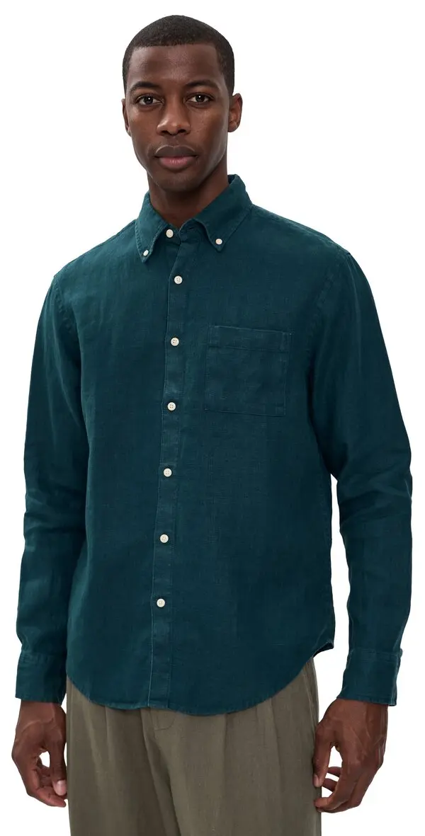 ALEX CRANE Linen Playa Shirt - Dusk