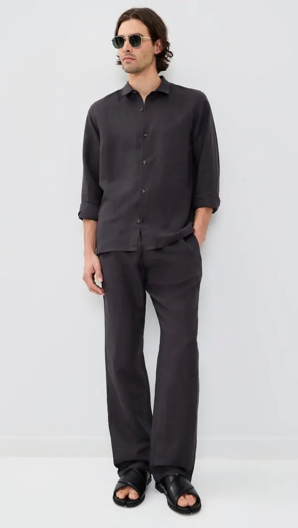 AUTO-REPLY Linen Blend Pants