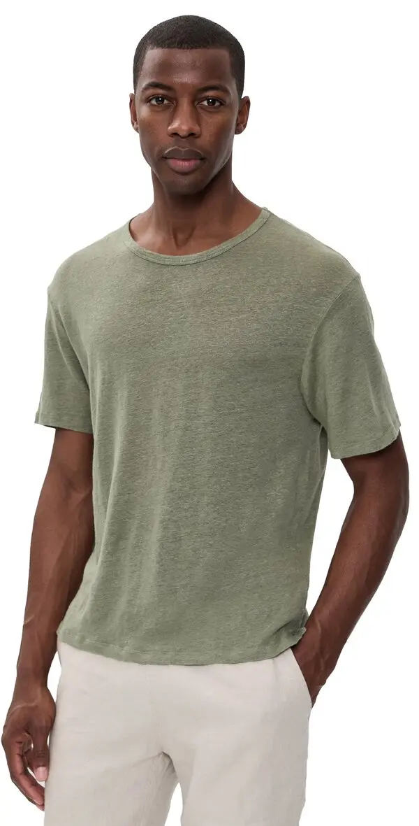 ALEX CRANE Linen Sun Tee - Jade