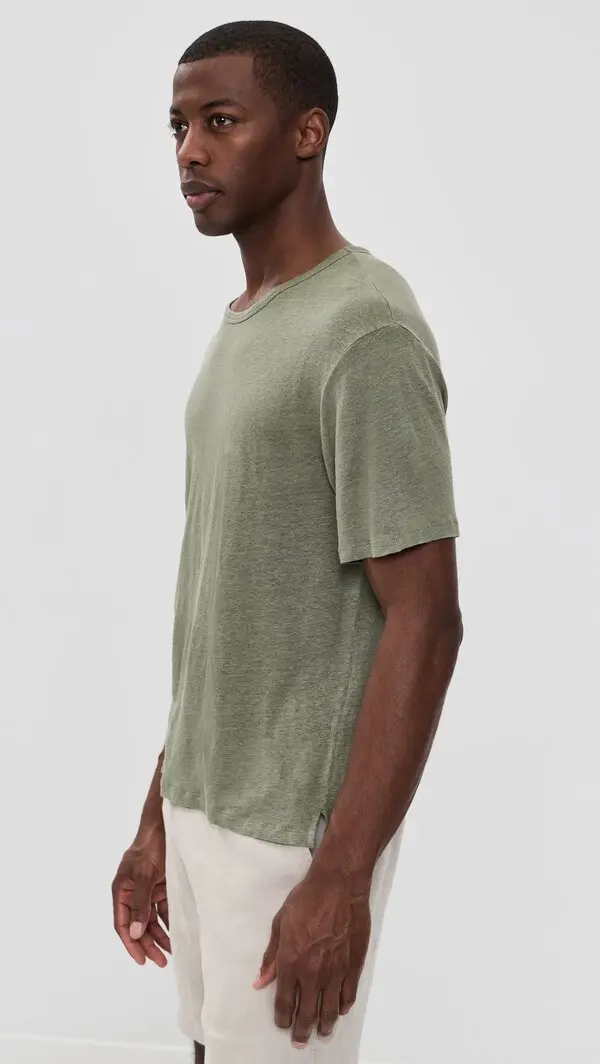 ALEX CRANE Linen Sun Tee - Jade
