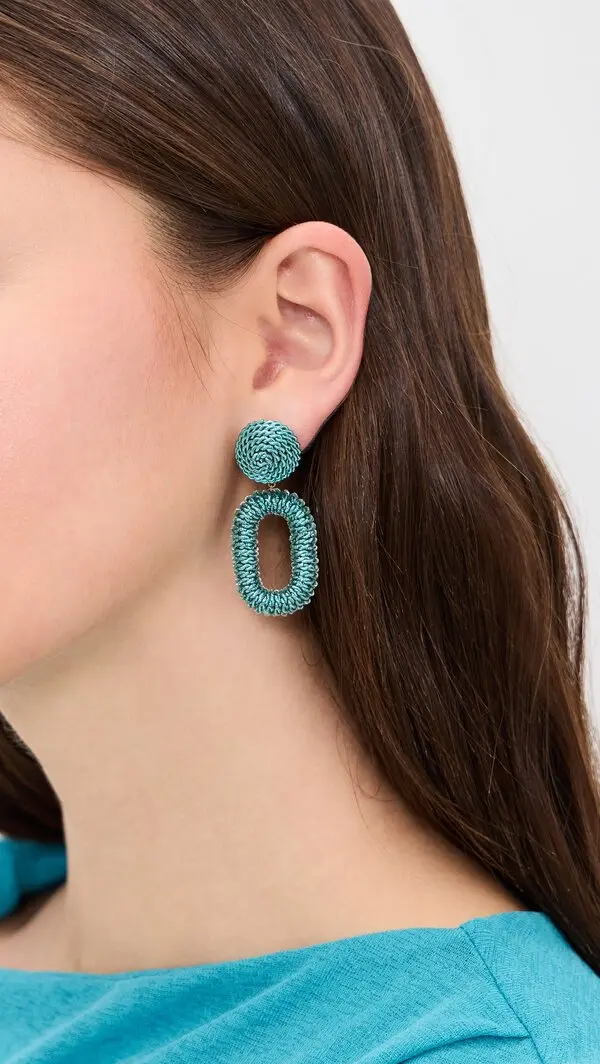 Deepa Gurnani Roula Dangle Earrings - Turquoise