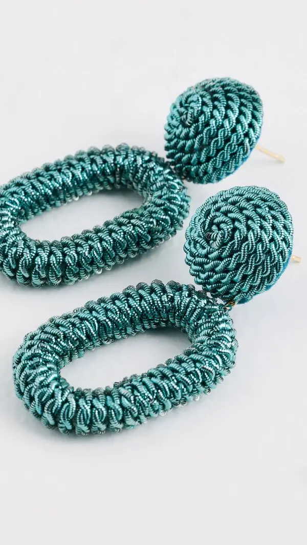 Deepa Gurnani Roula Dangle Earrings - Turquoise
