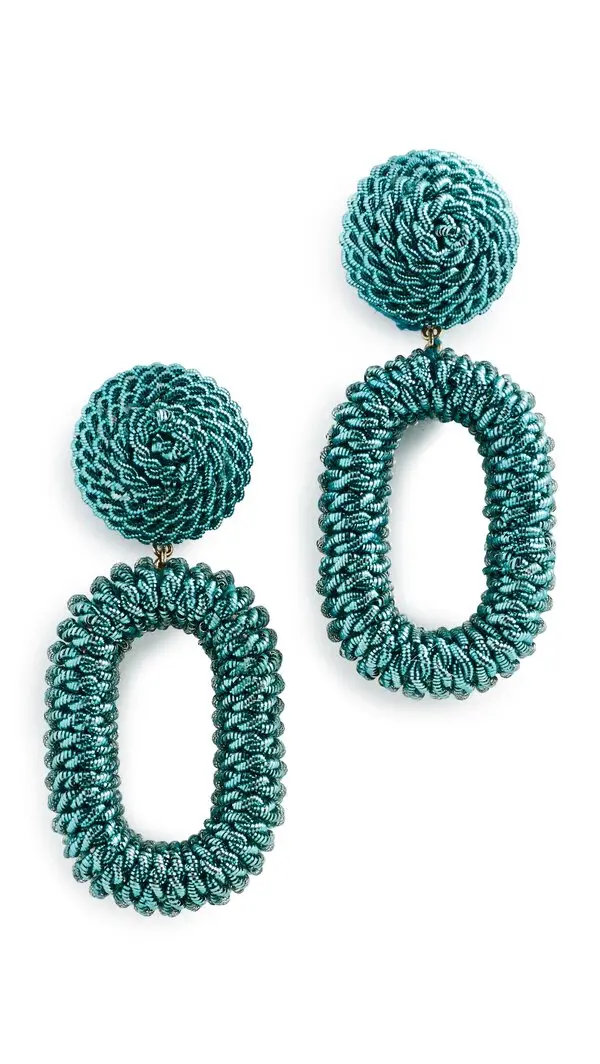 Deepa Gurnani Roula Dangle Earrings - Turquoise