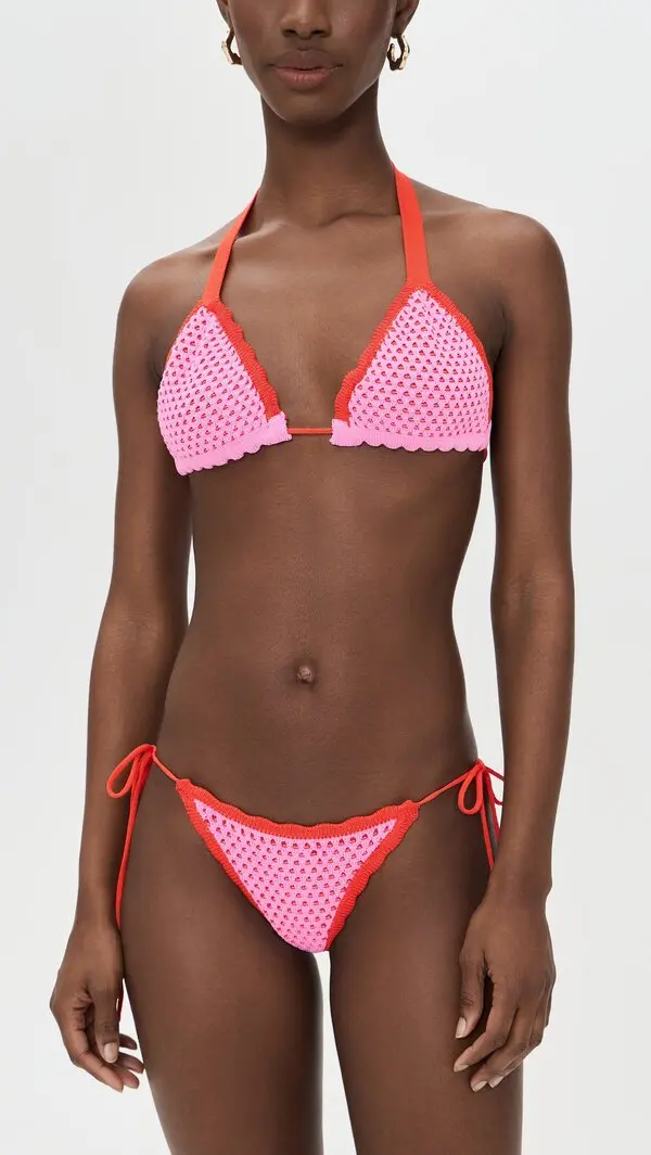 PQ SWIM Crochet Tie Side Bikini Bottom