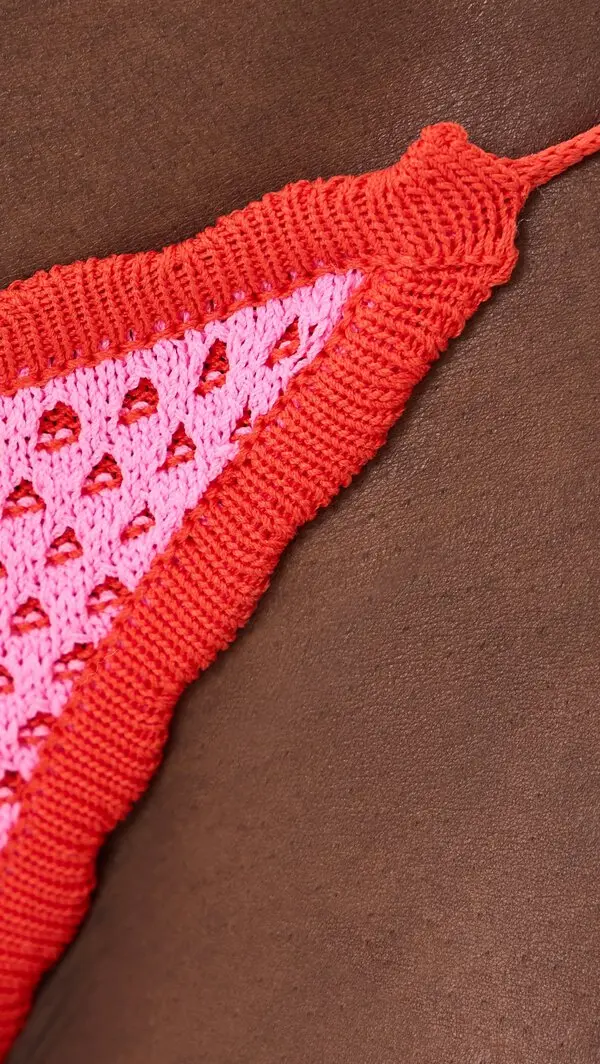 PQ SWIM Crochet Tie Side Bikini Bottom