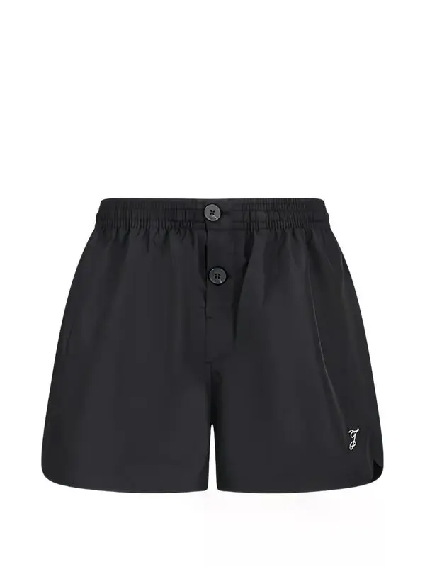 Jacquemus Puntini Logo-embroidered Swim-shorts - Black