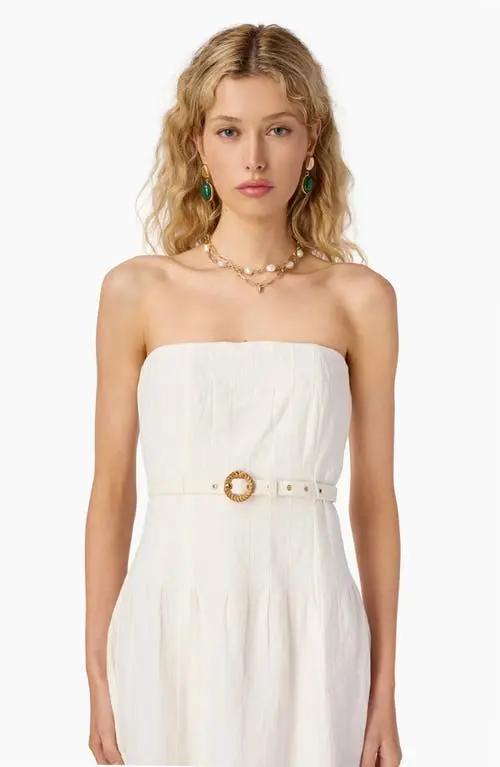 Cami Nyc Yena Strapless Linen Dress