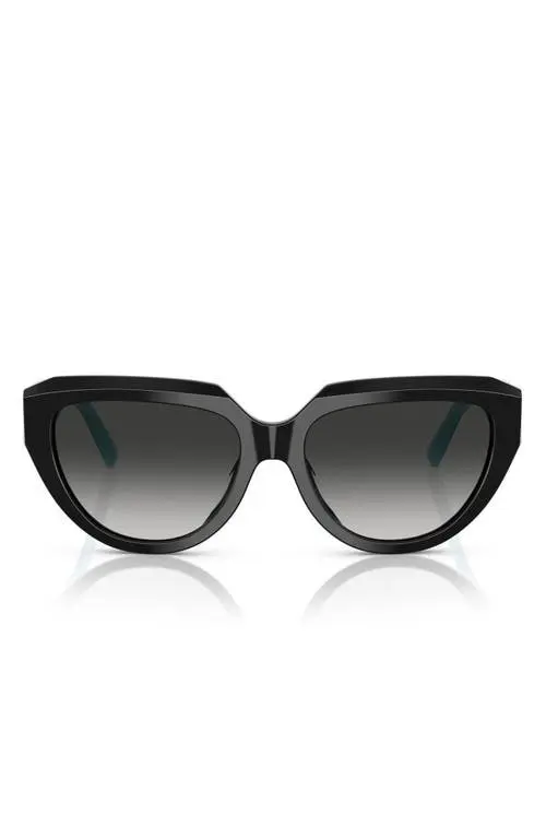 Tiffany & Co. 55mm Pillow Sunglasses - Black/grey Gradient