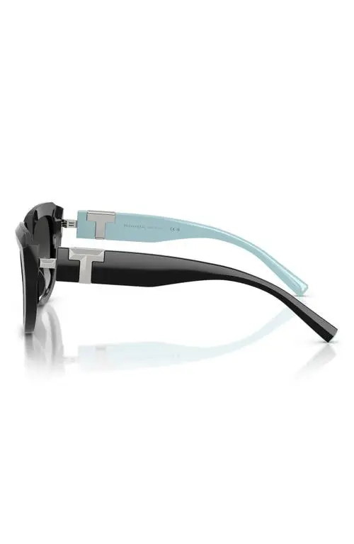 Tiffany & Co. 55mm Pillow Sunglasses - Black/grey Gradient