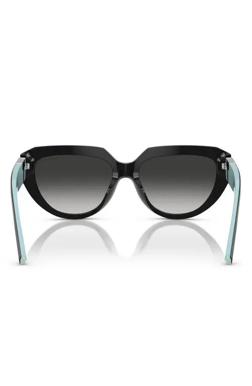 Tiffany & Co. 55mm Pillow Sunglasses - Black/grey Gradient