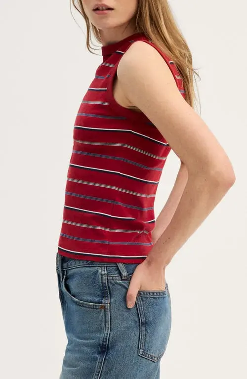 Madewell Compact Cotton Shell Tank - Barn Red