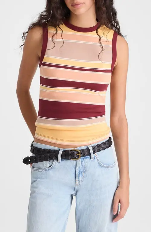 Madewell Compact Cotton Shell Tank - Mango