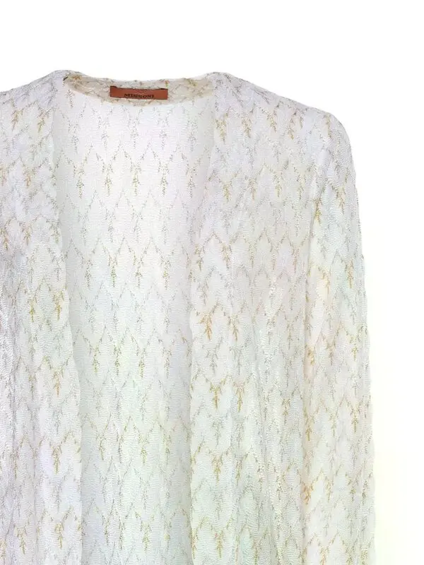 Missoni Chevron Knit Cardigan - White