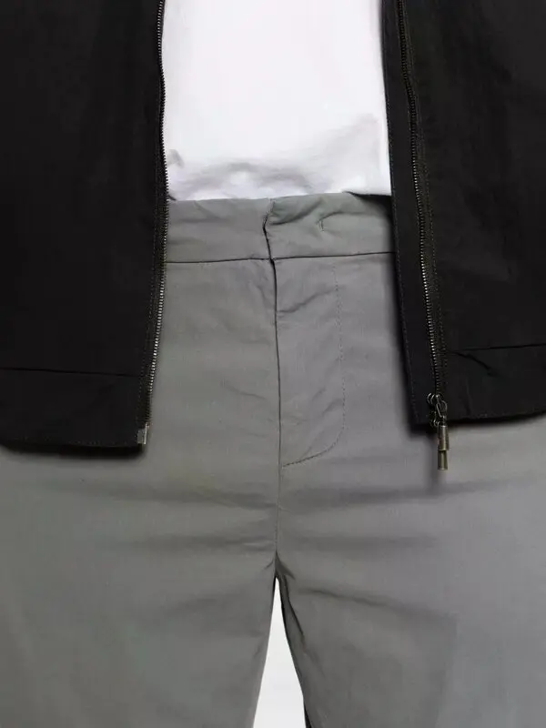 DONDUP Pressed-crease Turned-up Trousers - Grey