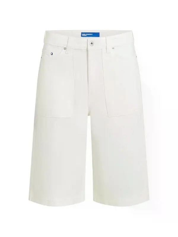 Karl Lagerfeld Denim Bermuda Shorts - Neutrals