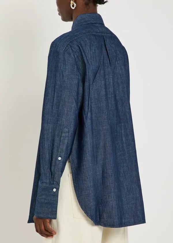 Another Tomorrow Chambray Denim Shirt