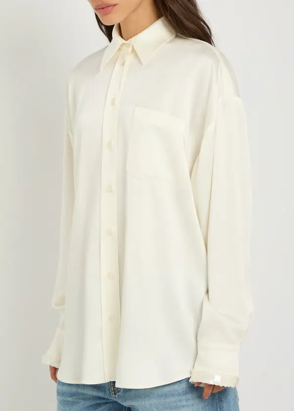 Stella McCartney Embellished Satin-crepe Shirt