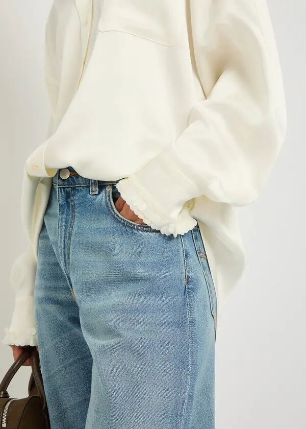 Stella McCartney Embellished Satin-crepe Shirt