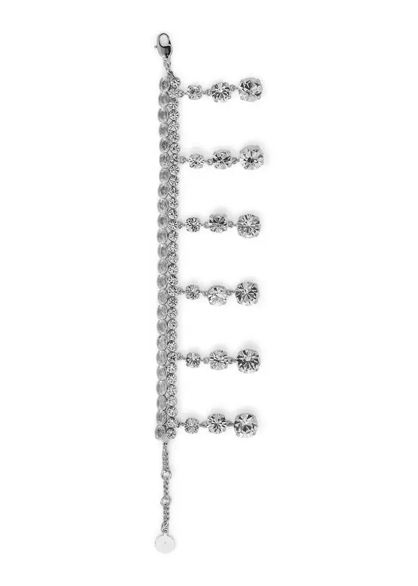 Rabanne Crystal-embellished Bracelet - Silver