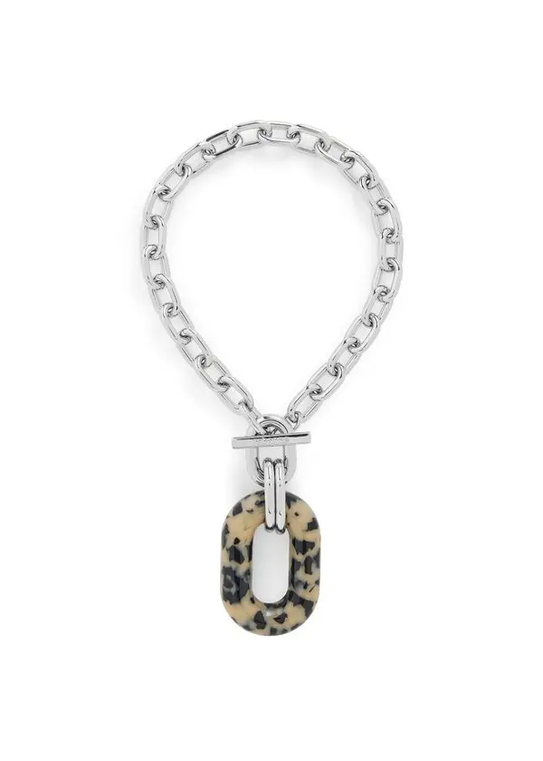 Rabanne Xl Link Choker Necklace - Silver