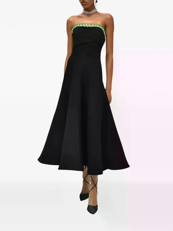 NAFSIKA SKOURTI Crystal-embellished A-line Dress