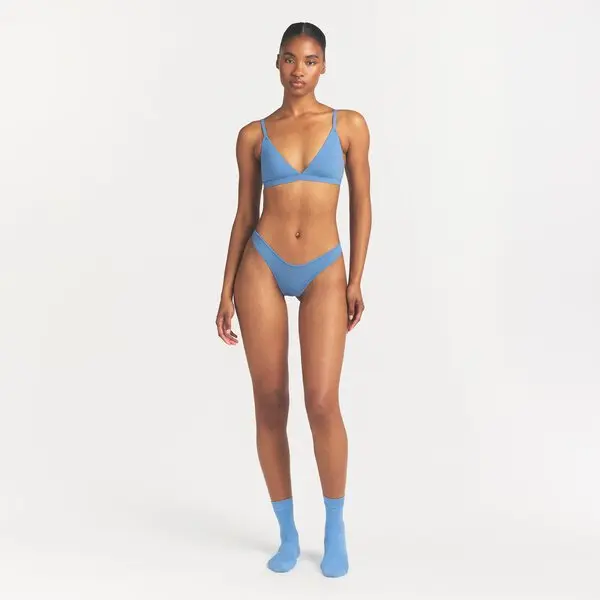 SKIMS Triangle Bralette | Blue | Small | Fits Everybody - Arctic