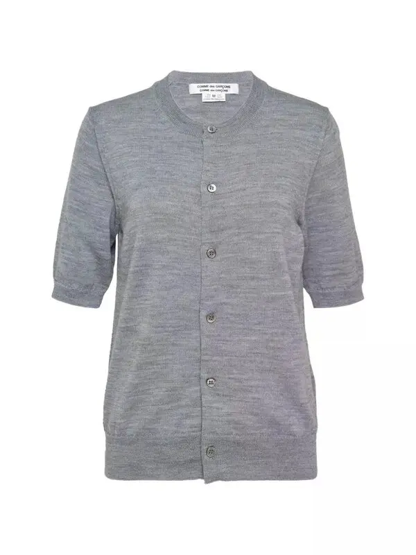 Comme Des Garçons Short-sleeve Cardigan - Grey