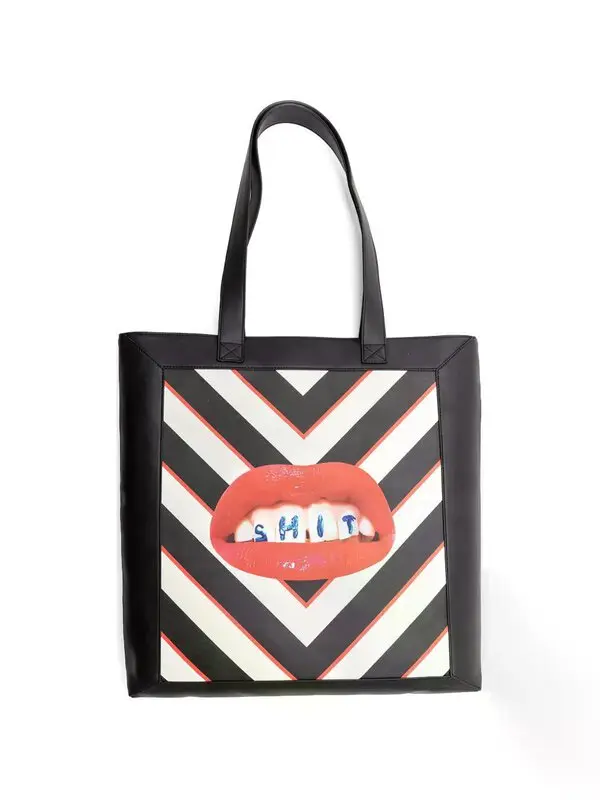 SELETTI Toiletpaper Graphic-print Tote Bag - Black